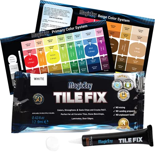 MagicEzy Tile Fix (White): Strong Tile Scratch Repair Filler : Amazon ...