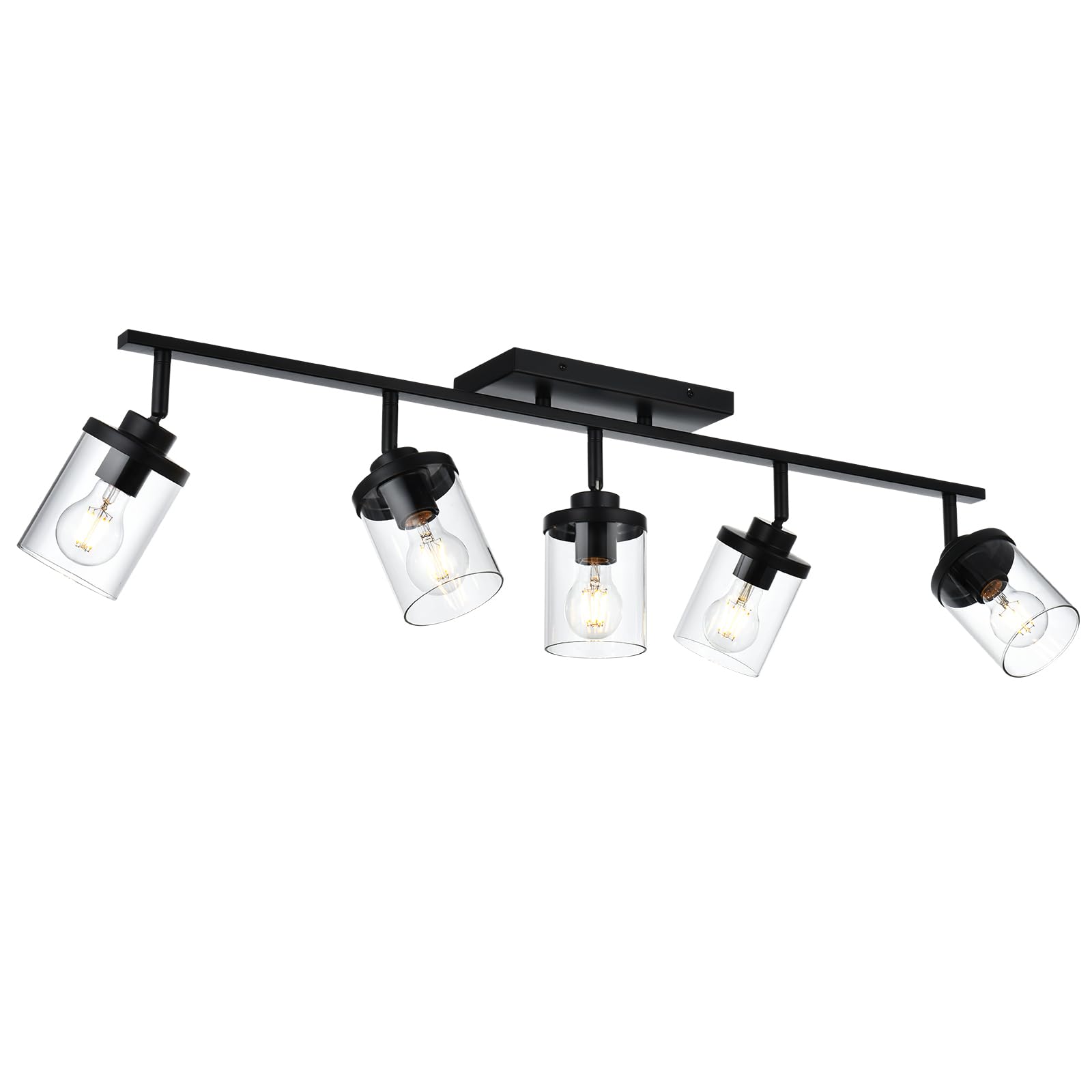 Track Lights Complete Kits 5-Light Spot Light Fixtures with Adjustable ...