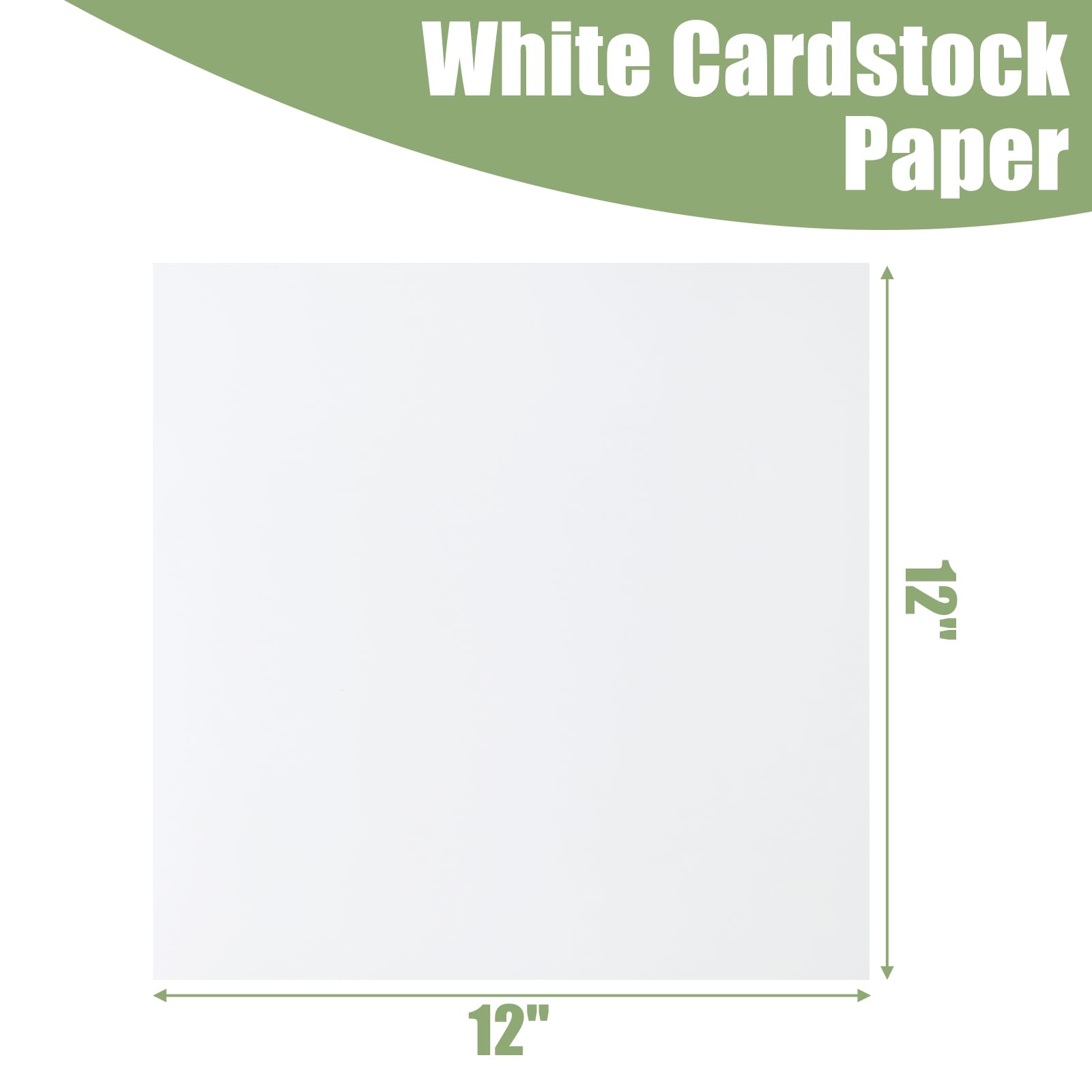 Snapklik.com : 50 Sheets White Cardstock, 12 X 12 Scrapbook Paper Heavy ...