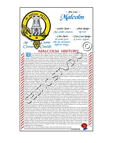 Amazon.com: Malcolm Scottish Clan History : Home & Kitchen