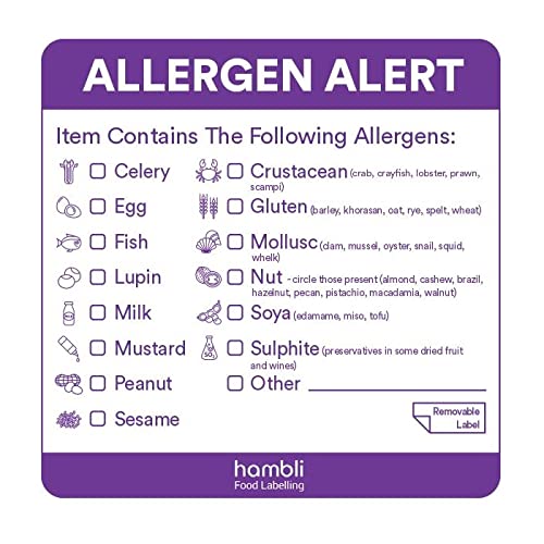 Buy en Labels – 600pc Roll of Food en Labels Stickers – Professional ...