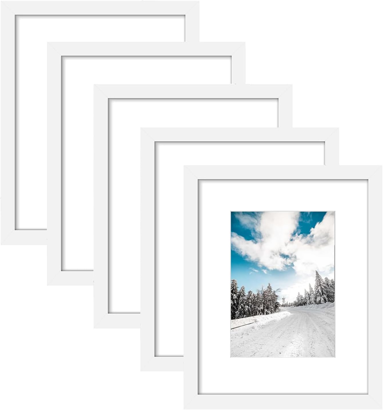 Amazon.com - Flotstiga Picture Frames 8x10 Picture Frame Set of 5, Made ...