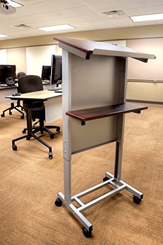 Stia sul podio regolabile mobile del leggio di altezza del deposito ...