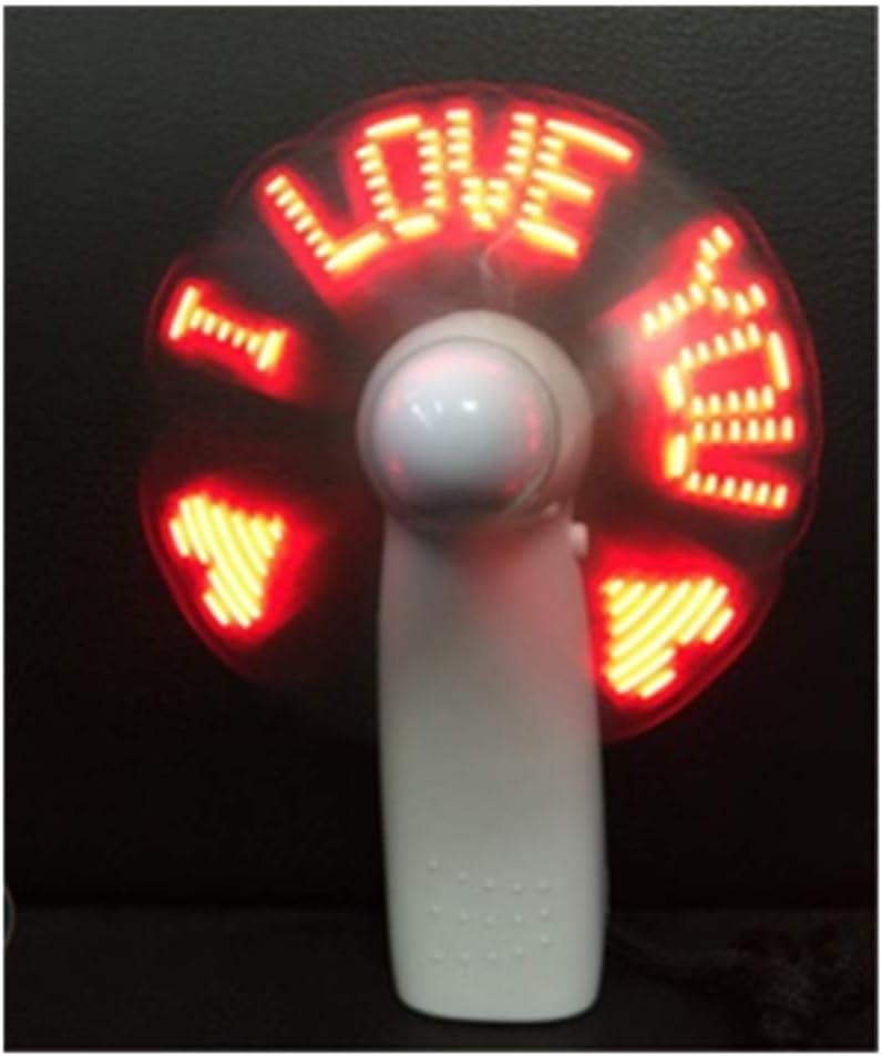 Amazon.com: WATOS LED Fan, Mini USB Strong Handheld Fan LED Neon Glow ...