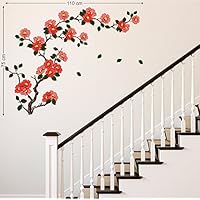 Decals Design 'Floral Branch Antique Flowers' Wall Sticker (PVC Vinyl ...