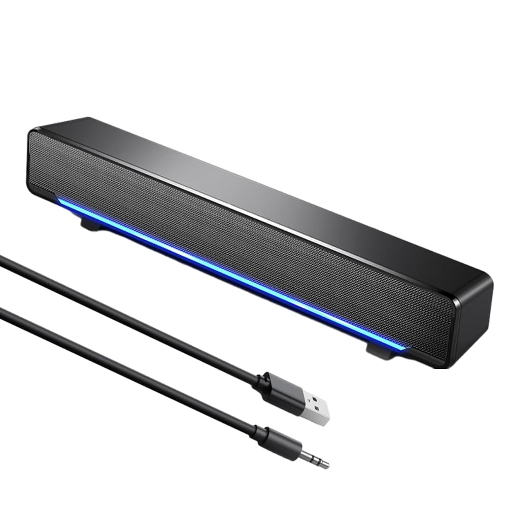 Mini portable USB Wired soundbar Music Player Bass surround Soundbox ...