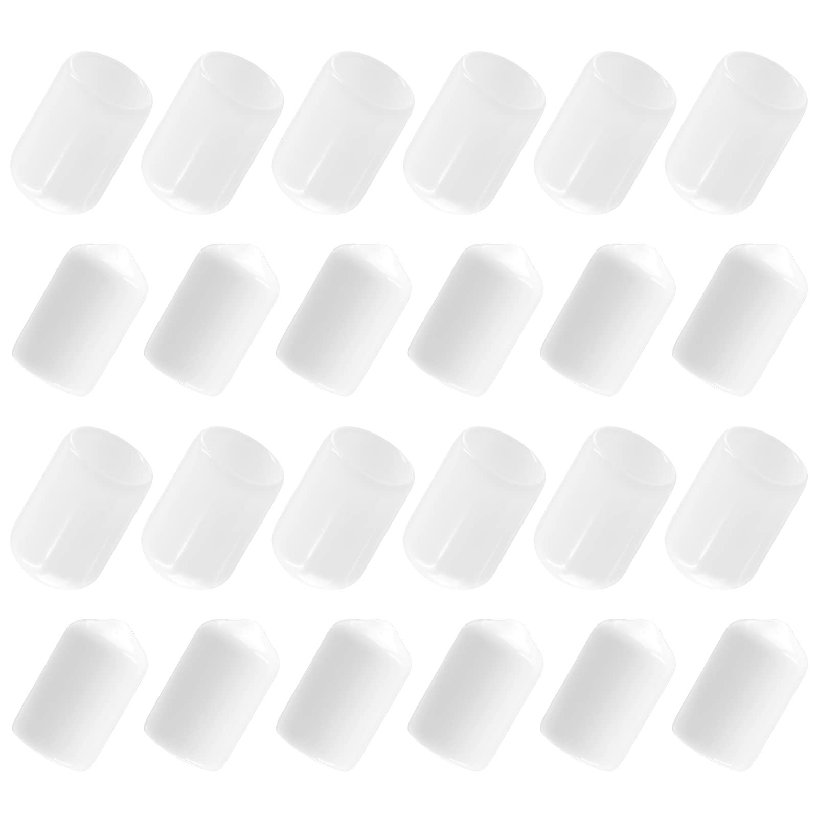 Bonsicoky 60Pcs Round Rubber End Caps 1/2" (12mm) ID Flexible Screw ...