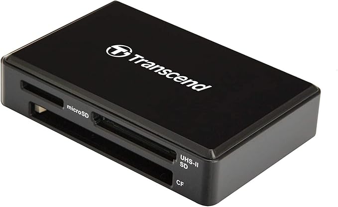 Amazon.com: Transcend RDF9 Card Reader - CompactFlash, microSDHC ...