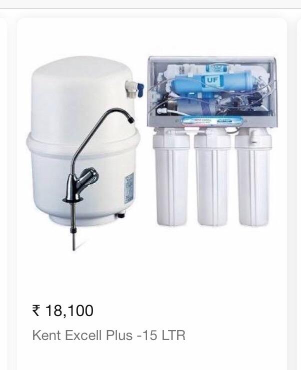KENT Excell Plus Ultraviolet Water Purifier - 15L : Amazon.in: Home ...