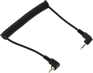 Amazon.com: ECSiNG 1PC 2.5mm to C1 Camera Remote Control Shutter Release Cable Camera Connecting ...