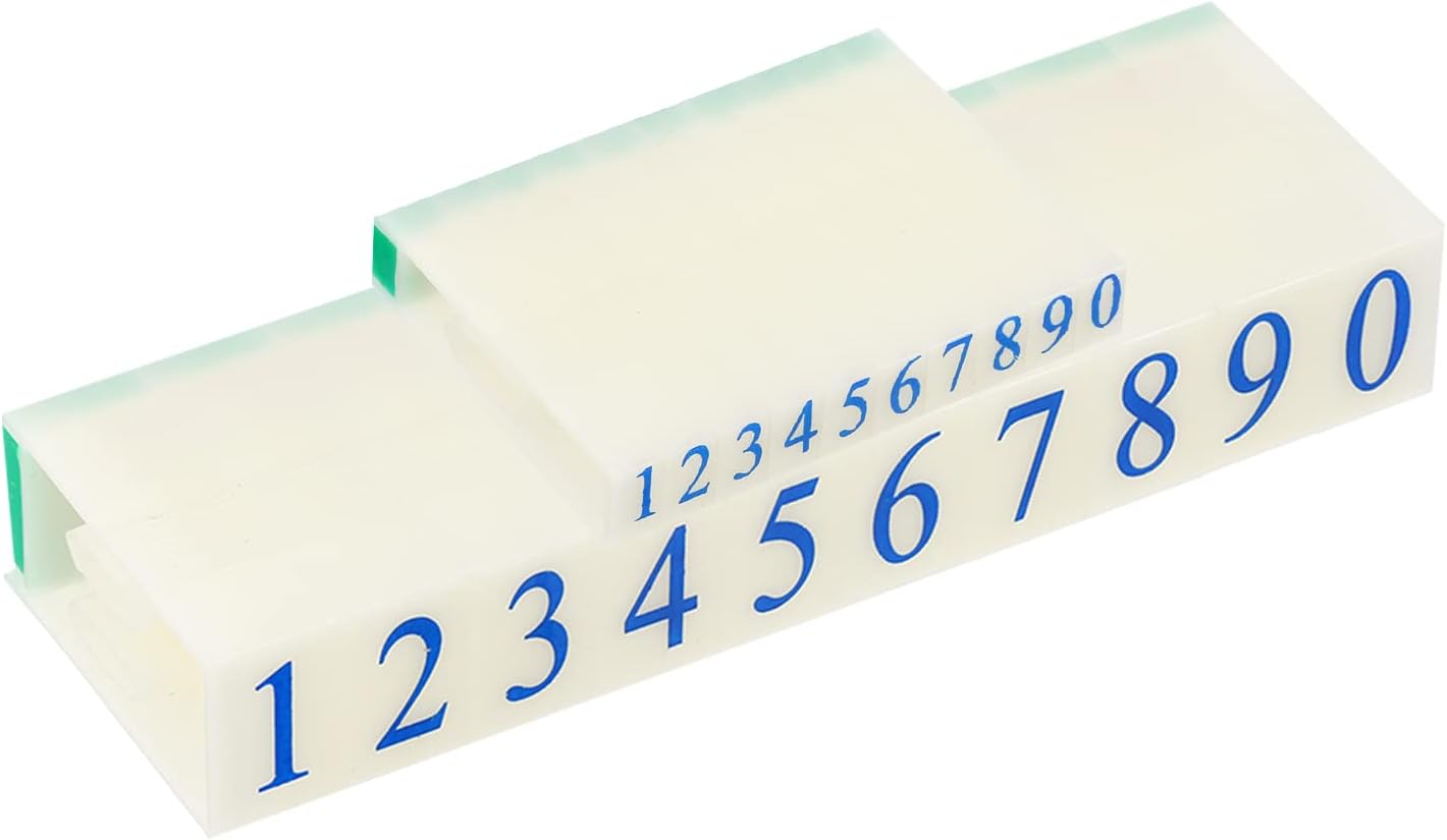 PATIKIL Detachable Number Stamps, 2 Set Numeral 0-9 Number Stamp ...