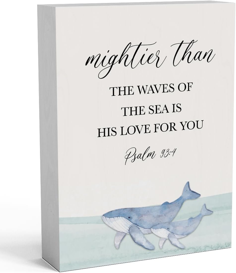 Amazon.com: Motivational Bible Verse Wooden Box Sign 6 X 8 Inch ...