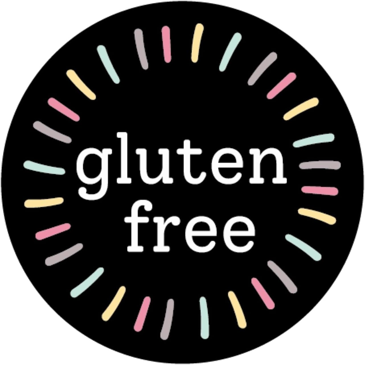 Amazon.com: 1000 Stickers/Roll Gluten Free Permanent 1 Inch Label ...