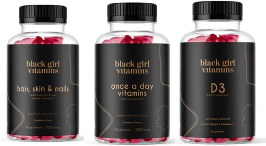 Amazon.com: Black Girl Vitamins Look Good Feel Good Bundle : Health ...