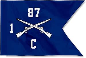 Amazon.com : Bayyon Double Sided 1/87 C 87th Infantry Regiment Guidon ...