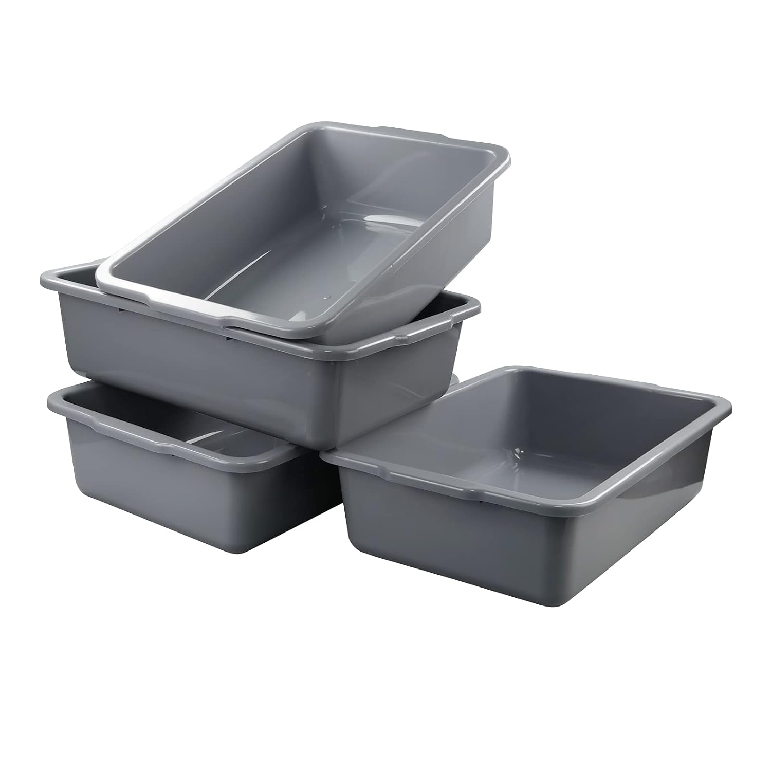 Set of 4 Large Grey Plastic Bus Tubs - 35 L Utility Boxes in Nepal at ...