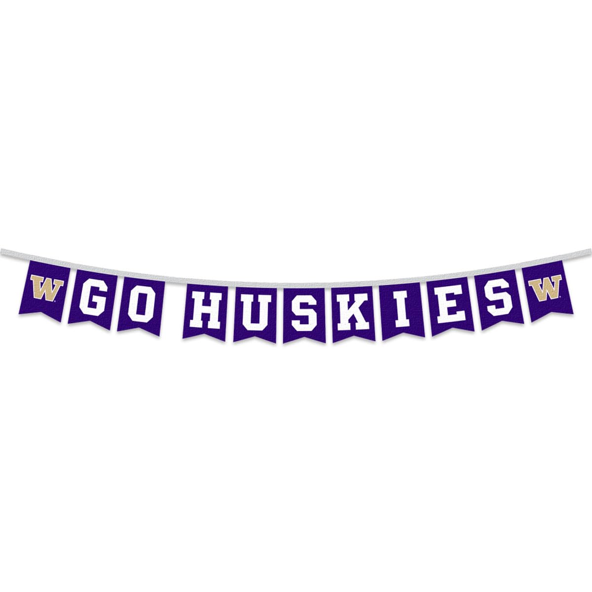 Amazon.com : Washington Huskies Banner String Pennant Flags : Sports ...