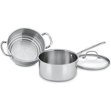 Amazon.com: Cuisinart 77-35CG Chef's Classic Brushed Stainless 3-Piece ...