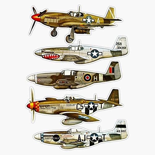 Amazon.com - North American P 51 Mustang WW2 Fighter Sticker Bumper ...