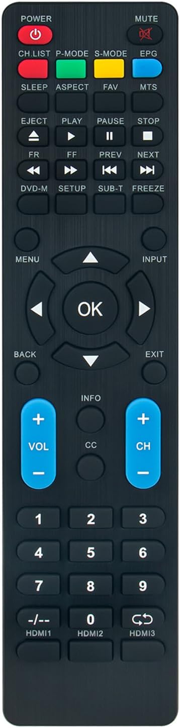 Amazon.com: Replacement Remote Compatible with ATYME TV O550PM7UD ...