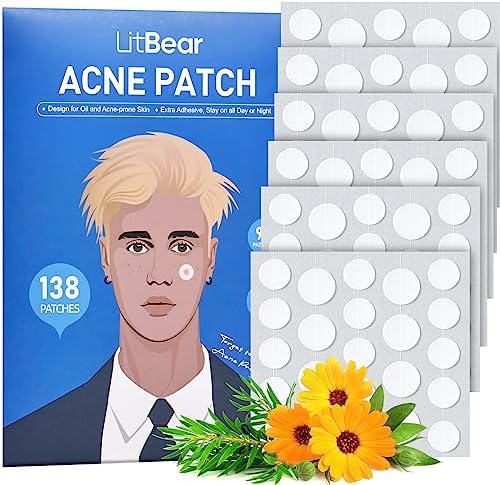 Amazon.com: LitBear Acne Patch Pimple Patch, Blue and Green Star Acne ...