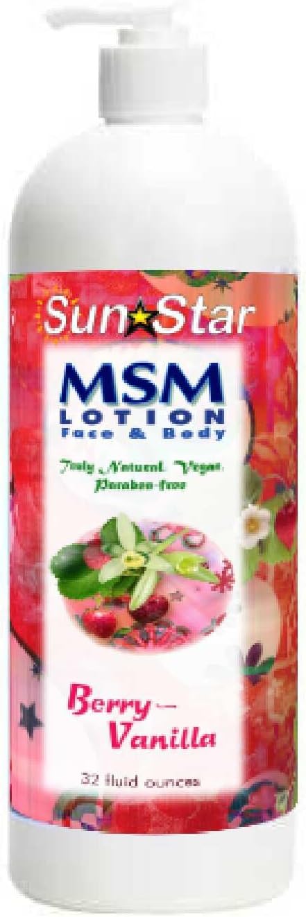 Amazon.com : MSM Lotion - Berry Vanilla, 32oz : Body Lotions : Beauty ...