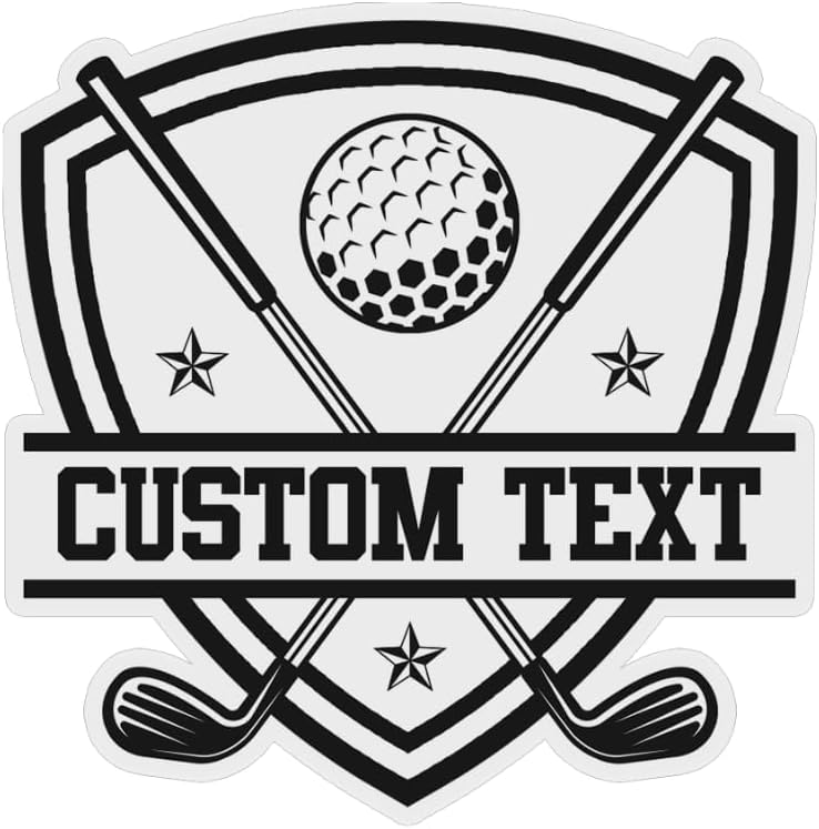 Amazon.com: Custom Golf Club Vinyl Sticker Personalized Name Stickers ...