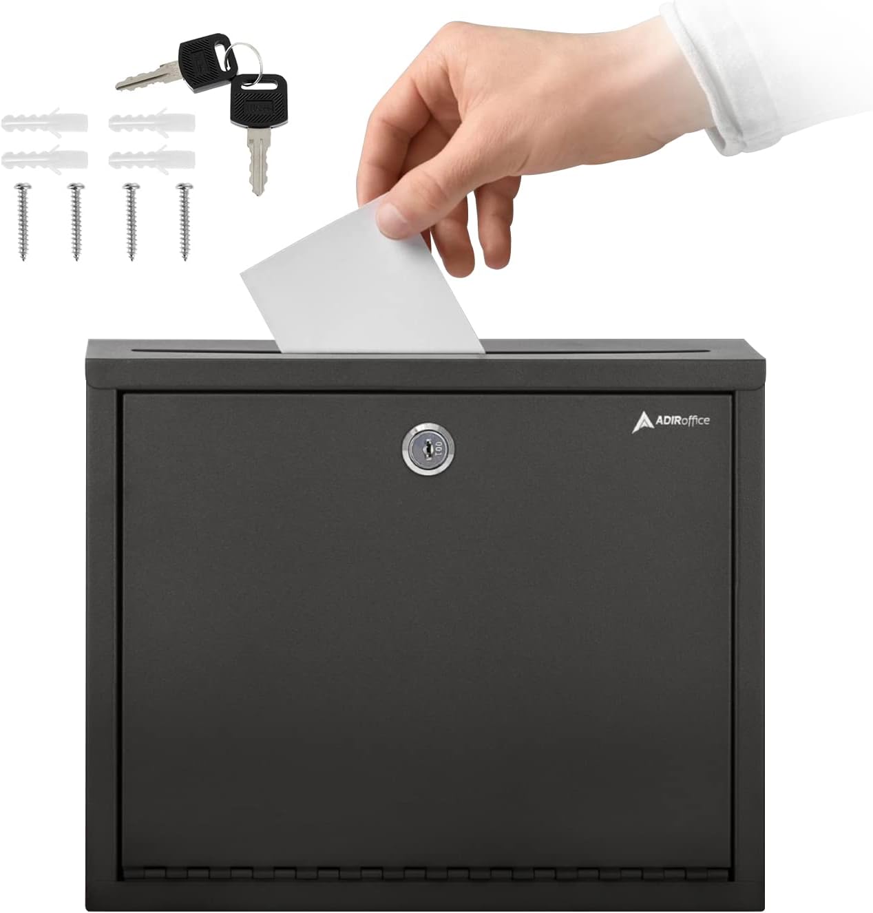 Amazon.com : Suggestion Box with Slot and Lock Key Drop Box with 4 Keys ...