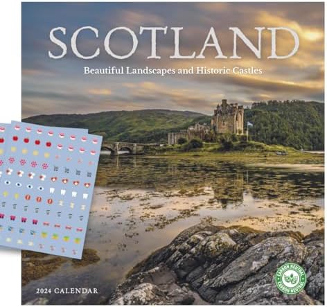 Scotland Calendar 2024 Wall Calendar : Amazon.co.uk: Stationery ...