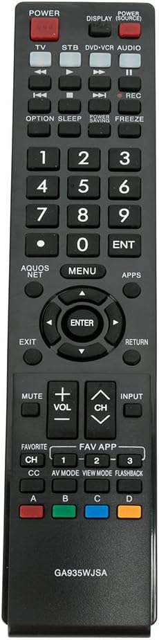 Amazon.com: New GJ221-C Remote Control Replacement for Sharp AQUOS TV ...