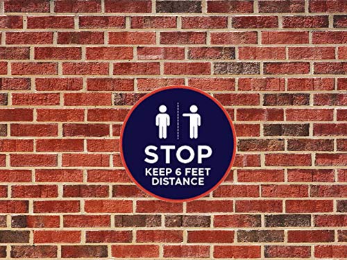 INSHOPFITTING Social Distancing Safety Floor Decals/POSTER Colorful ...