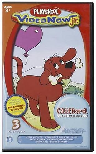 Amazon.com: Hasbro Videonow Jr. Personal Video Disc 3-Pack: Clifford #8 ...