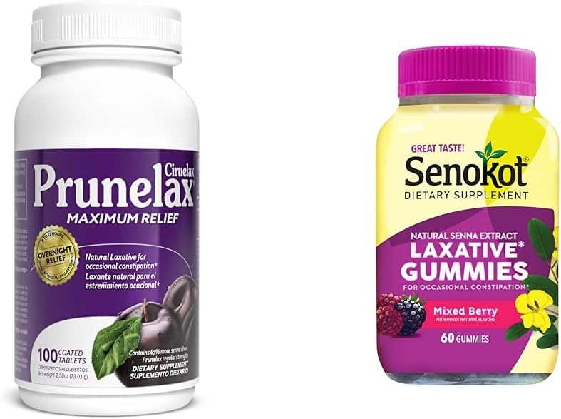 Amazon.com: Prunelax Ciruelax Maximum Relief Tablets with Natural Senna ...