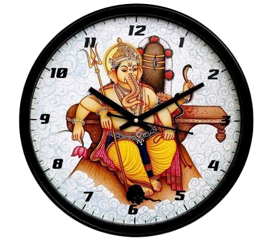 Buy ARADHANA Art Ganesha Wall Clock for Living Room | Badroom | Shop ...
