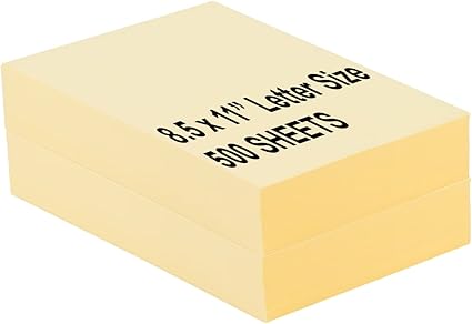 1InTheOffice Yellow Copy Paper, Yellow Colored Copy Paper, Printer ...