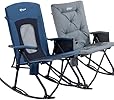 Amazon.com: PORTAL Folding Rocking Chair Indoor & Outdoor Thick Padded ...