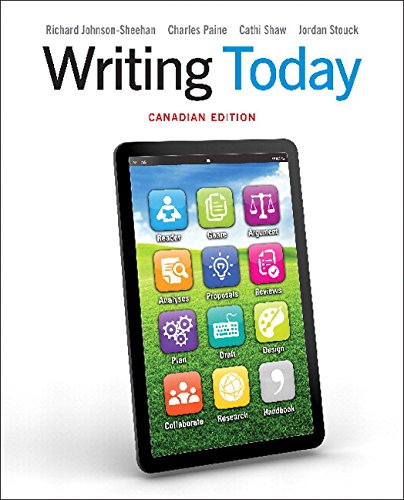 Writing Today, First Canadian Edition Plus MyLab Writing with Pearson ...