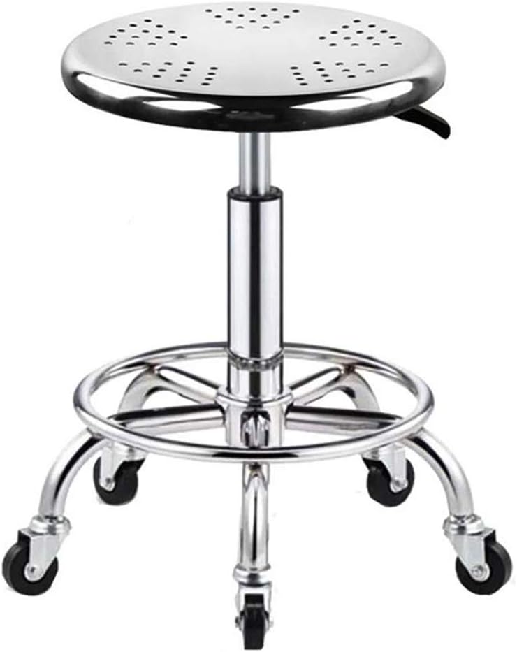 Amazon.com: Shop stools with Wheels Heavy Duty 400lbs,Stainless Steel ...