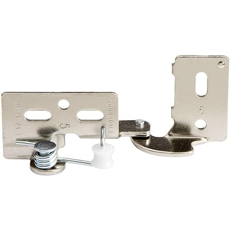 Snap Closing Semi-Concealed Hinges - Nickel (Pair) - 1/4 Overlay ...