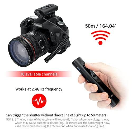 Snapklik.com : PROfezzion 164 Wireless Shutter Release Remote Control For Canon EOS R5 R3 5D ...