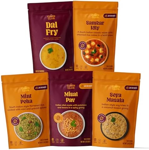 Amazon.com: The Cumin Club Ready to Eat Vegan Indian Entrees - Comfort ...