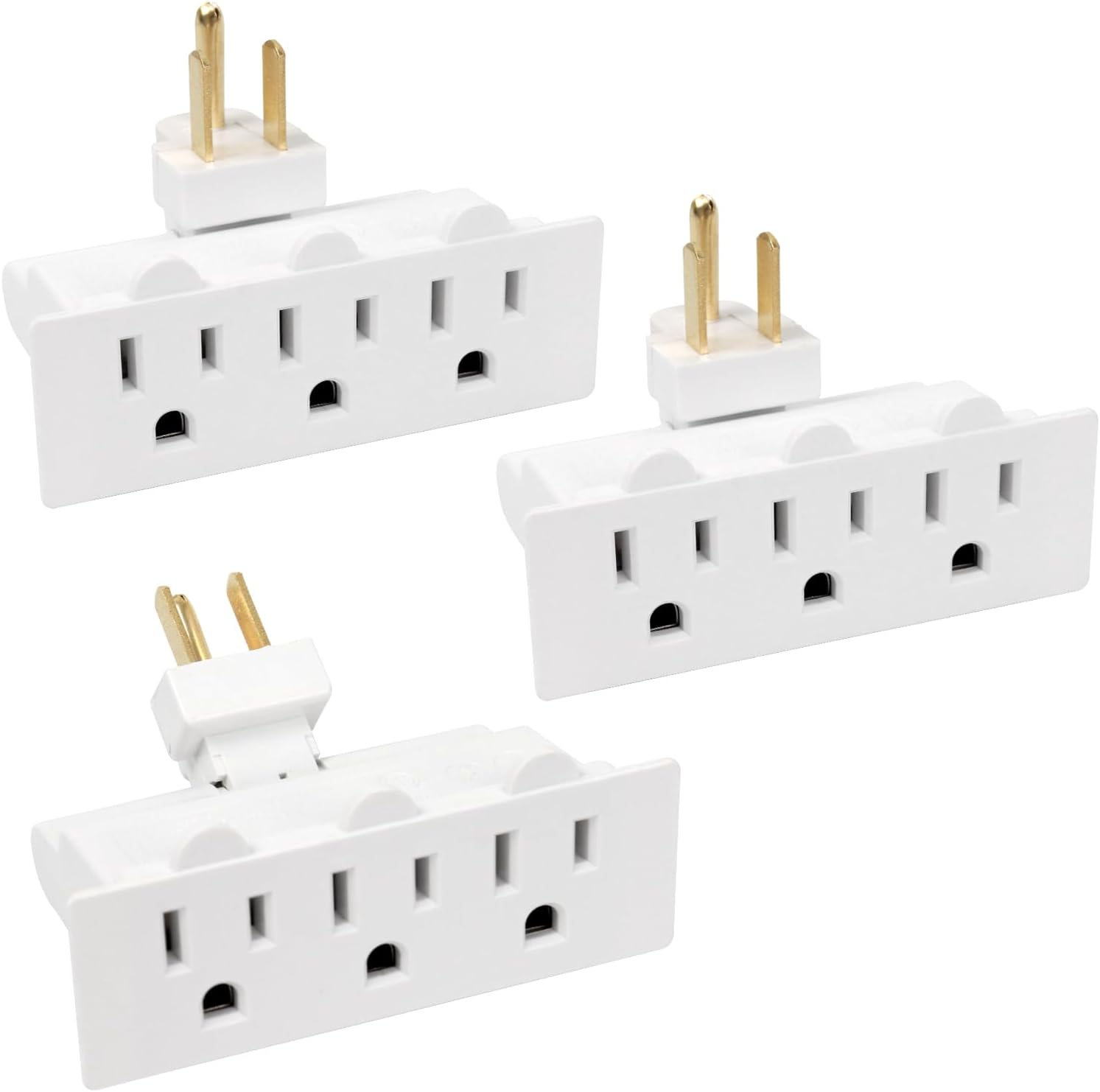 Amazon.com: EXTRASTAR 3 Outlet Swivel Wall Adapter, Electrical Outlet ...