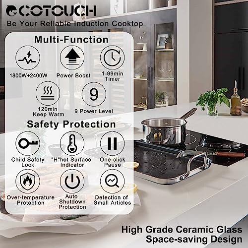 Snapklik.com : ECOTOUCH Induction Cooktop 2 Burner 12 Inch