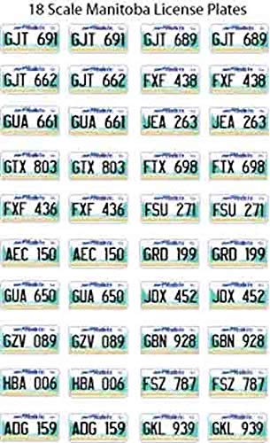 Manitoba Canada Scale License plates : Amazon.ca: Handmade Products