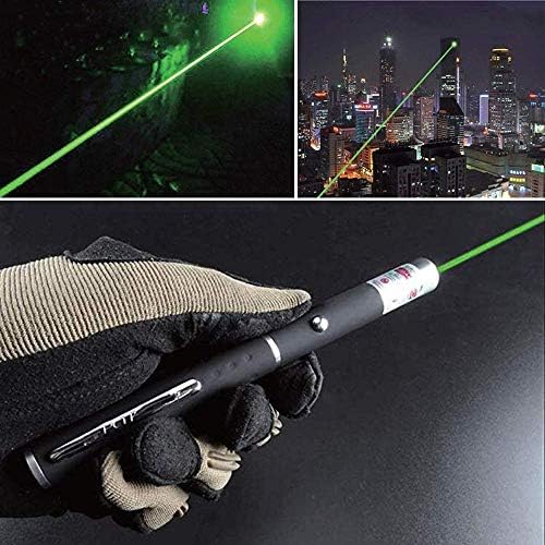 ILIKA Ultra Powerful Green Laser Light Pen Beam for Presentation with ...