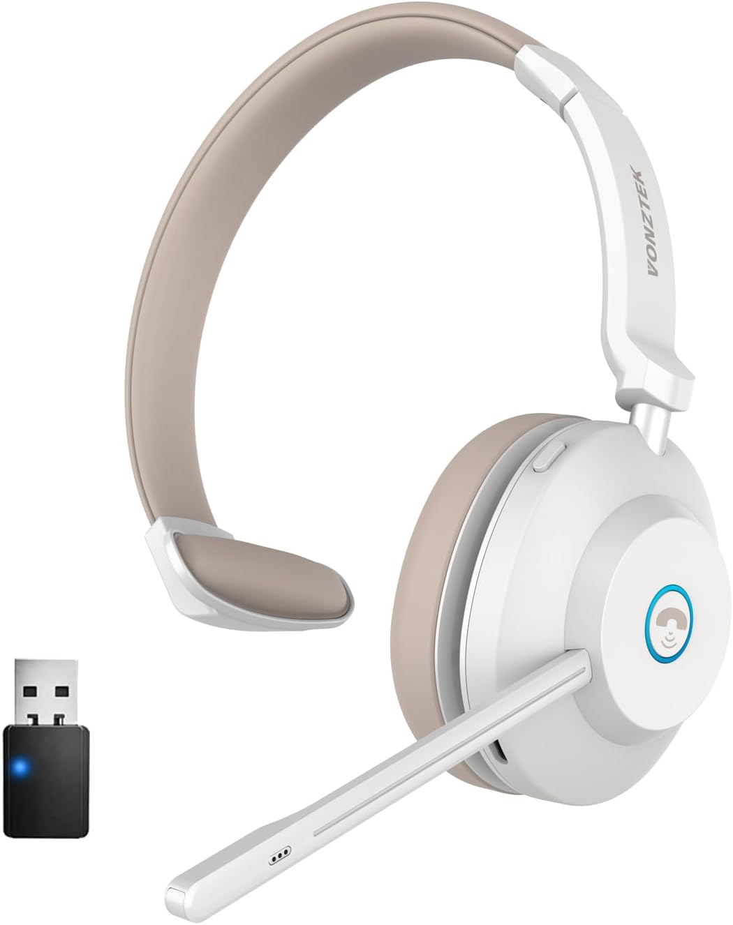 Amazon.com: Bluetooth Headset, Wireless Headset with Noise Canceling ...