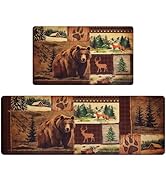 Amazon.com: ASPMIZ 2 Pieces Farmhouse Kitchen Rugs Non Slip, Rustic ...