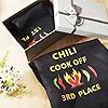 Amazon.com: Lasnten 3-Piece Black Chili Cook Off Aprons for Men and ...