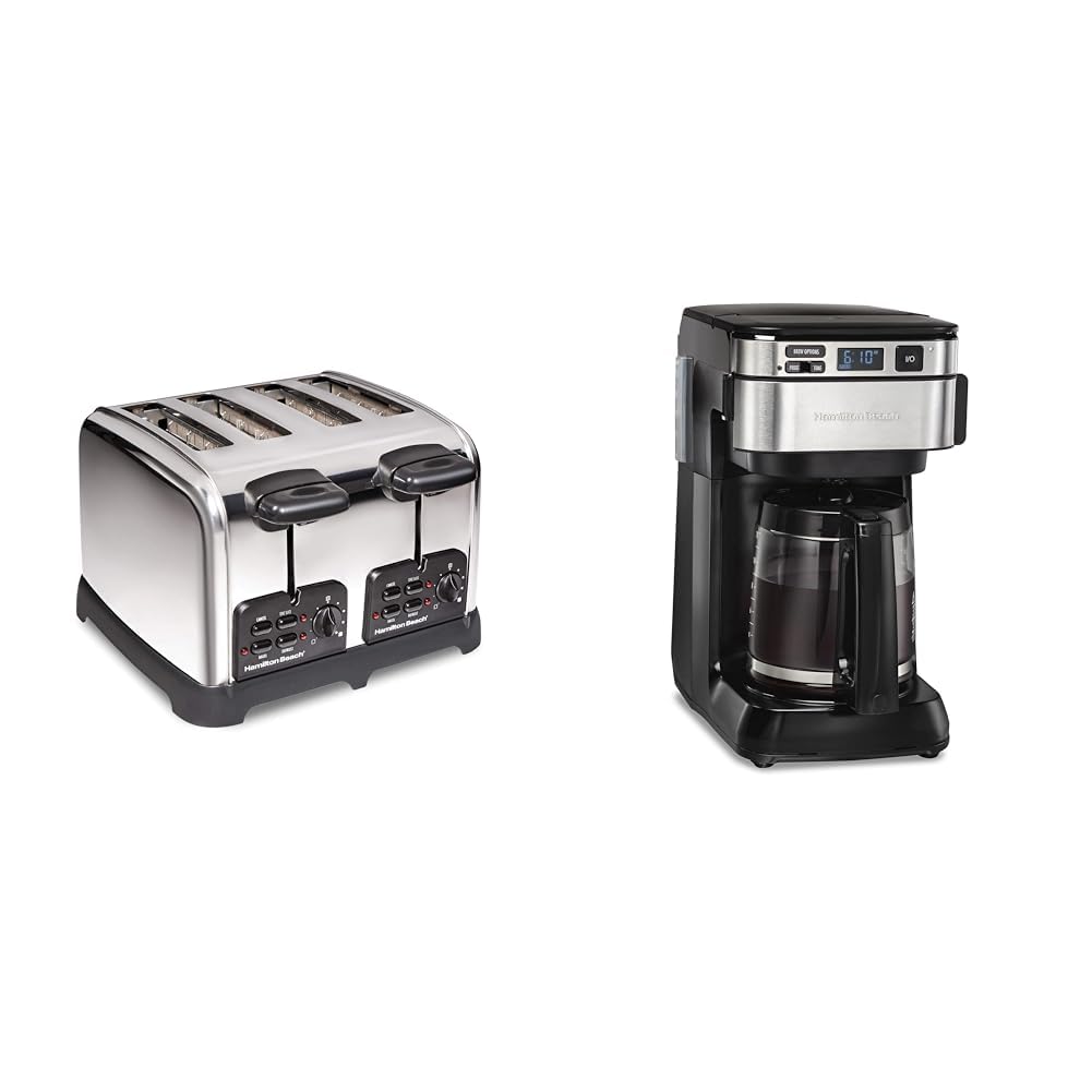 Amazon.com: Hamilton Beach 24782 Retro Toaster with Wide Slots, Sure ...