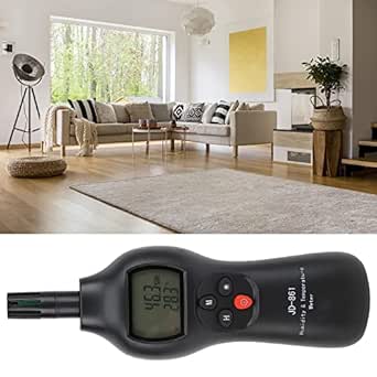 Set of 2 Temperature Humidity Gauge, Digital Hygrometer Battery ...